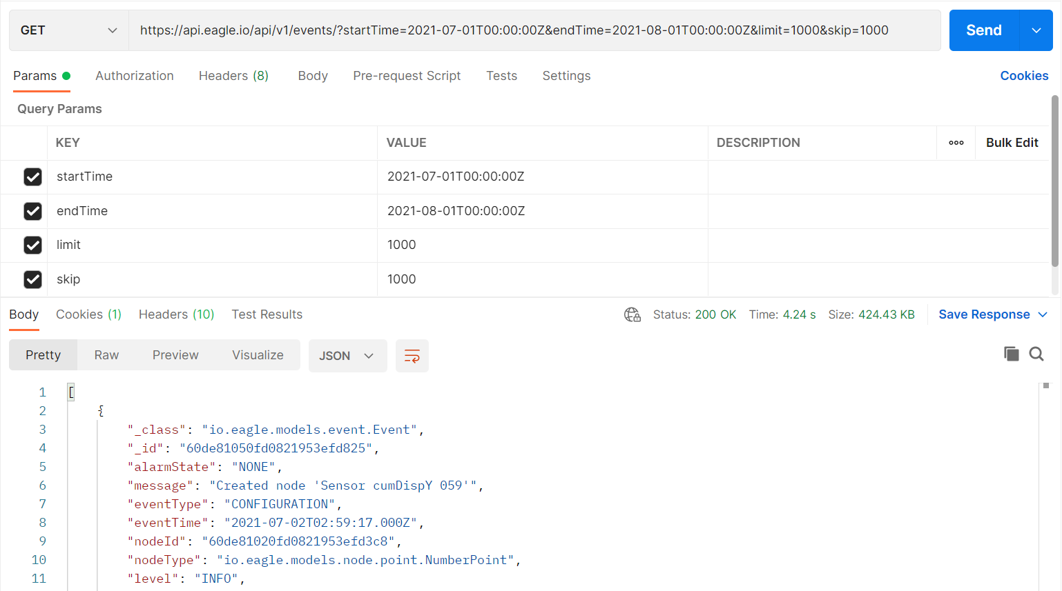 Paginating API results using limit and skip – eagle.io help center