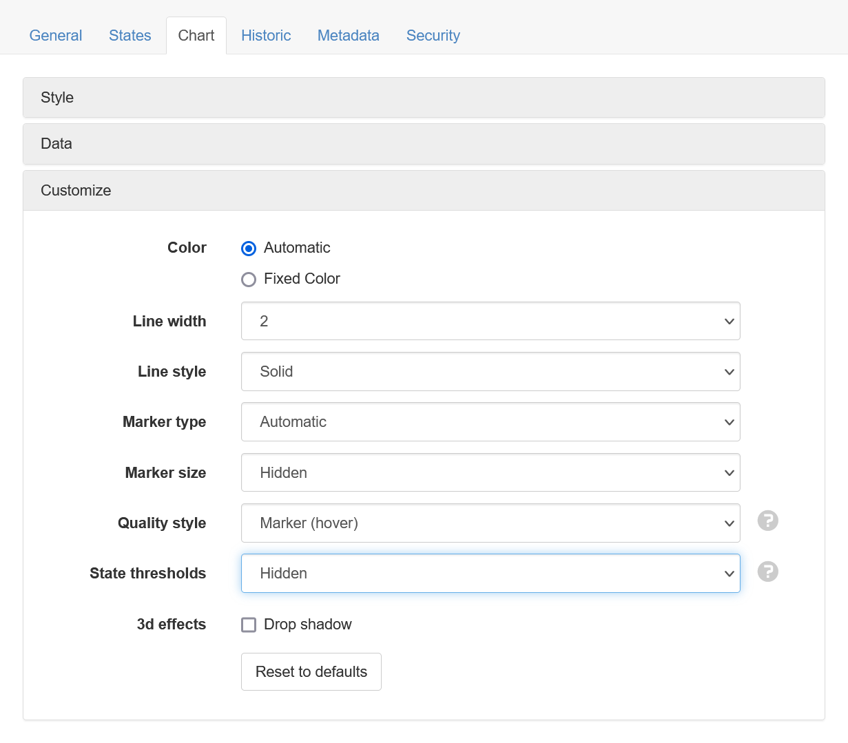 Changing Default Chart Displays Of Parameters Eagle io Help Center